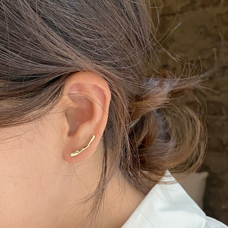 10K 14K 멜팅스틱 이어클라이머 melting stick ear climber | 168,000원 | 아몬즈 주얼리