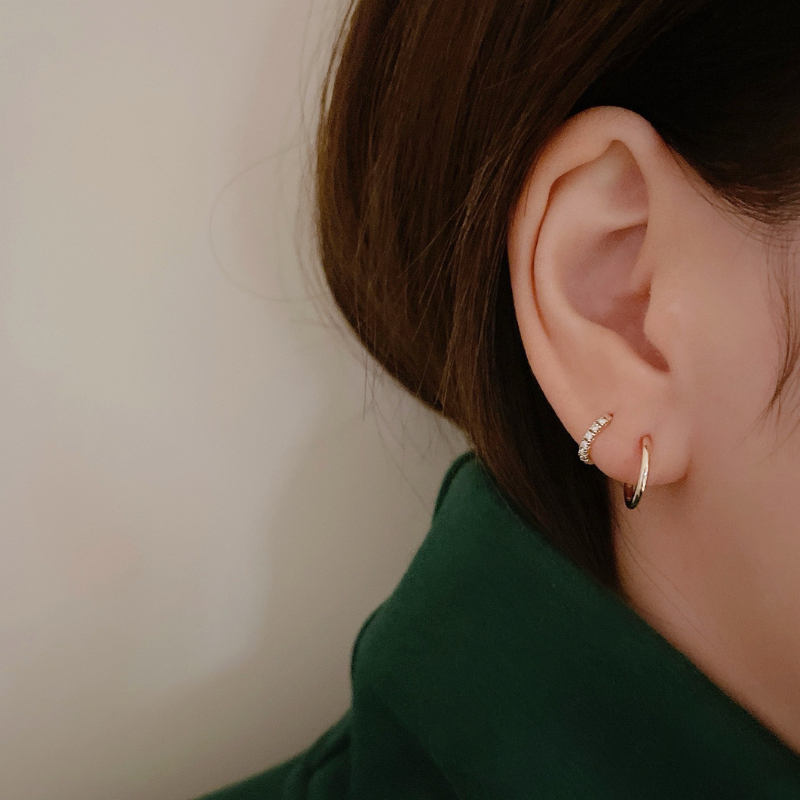 14k 18k 클래식 후프 귀걸이 Sm 198000원 아몬즈 주얼리