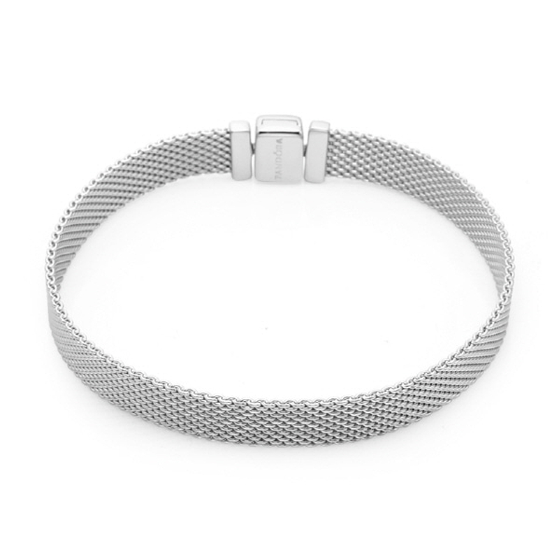 판도라 597712 리플렉션 메쉬 실버 팔찌 | 76,400원 | 아몬즈 주얼리