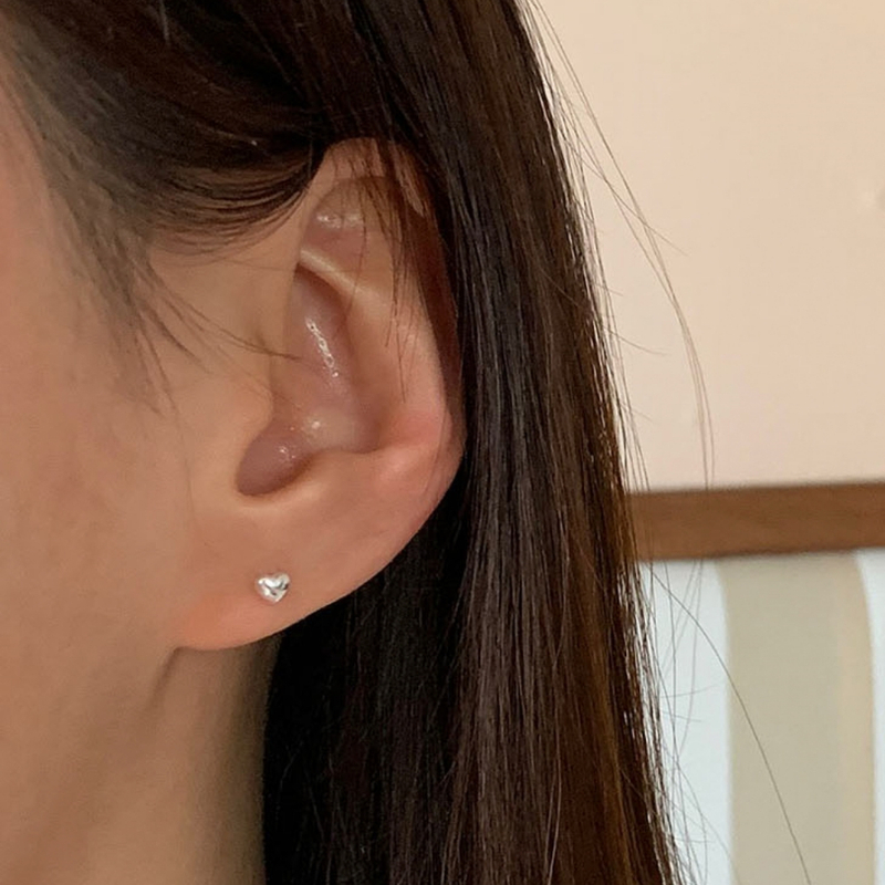 925 Volume miniheart piercing (single) | 21,600원 | 아몬즈 주얼리