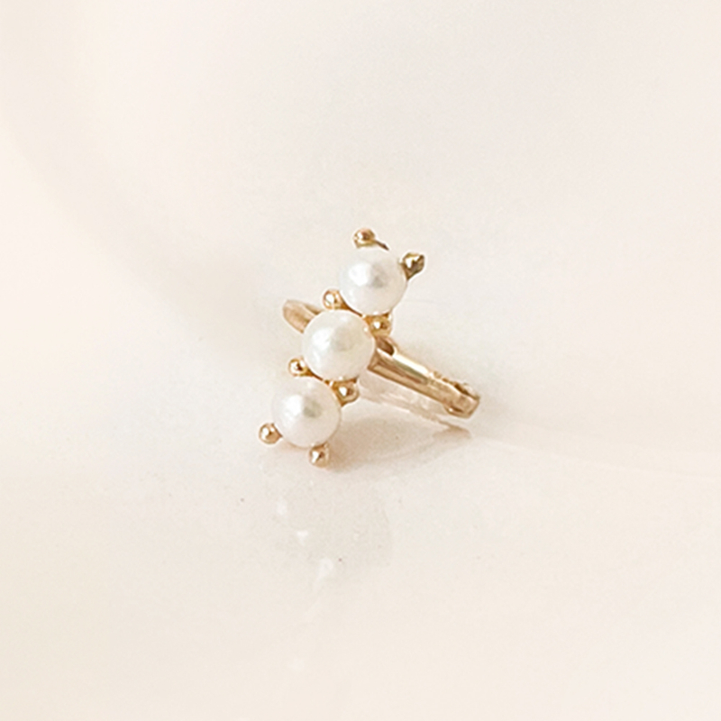 14k 셀레나 스와로브스키 스톤 원터치 링 귀걸이 122400원 아몬즈 주얼리