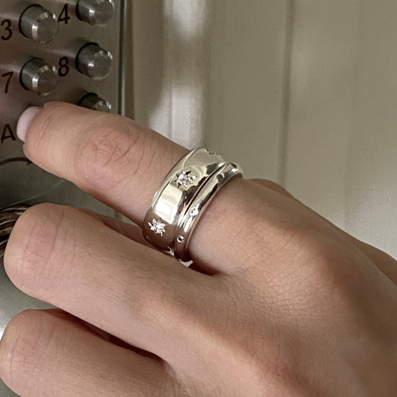 Starry ring (3type) 별조각 반지 | 85,500원 | 아몬즈 주얼리