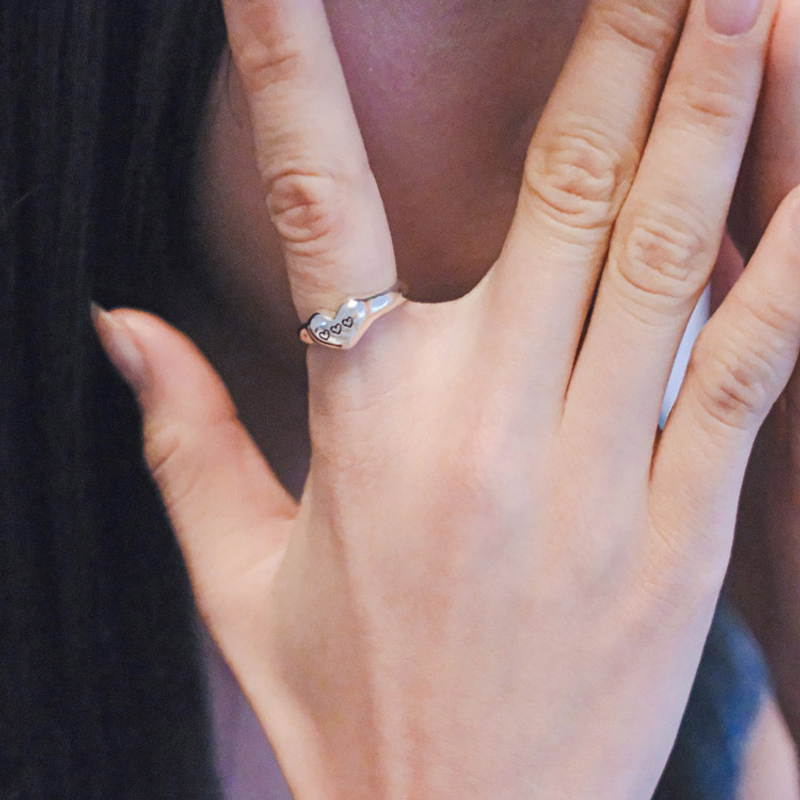 VOLUME HEART RING | 56,700원 | 아몬즈 주얼리