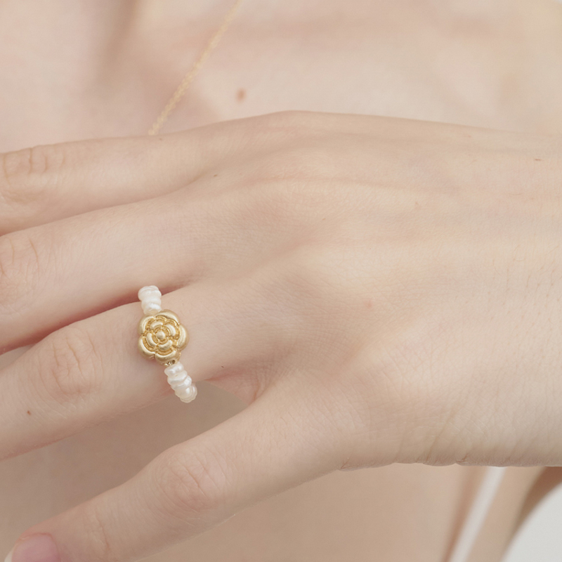 Natural Pearl Rose Ring | 19,000원 | 아몬즈 주얼리