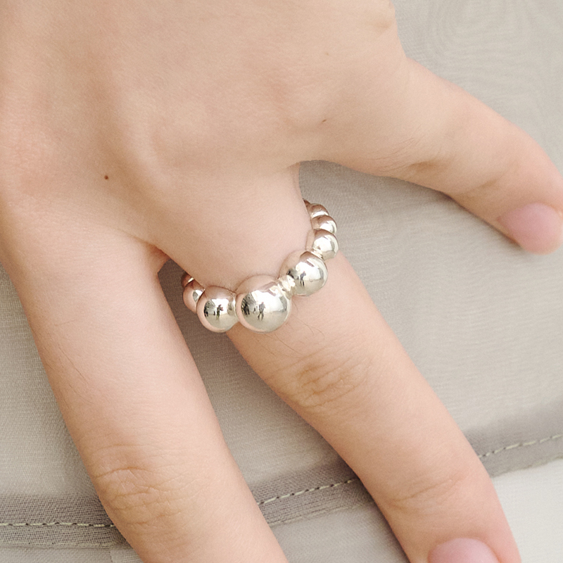 VOLUME BALL RING | 82,000원 | 아몬즈 주얼리