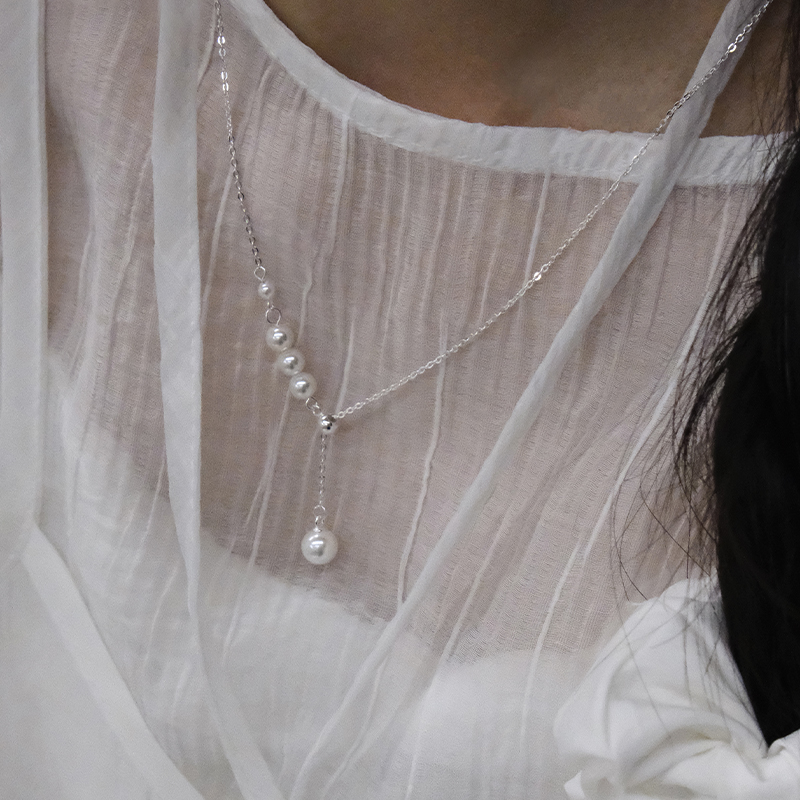 MELLOW PEARL DROP NECKLACE | 70,840원 | 아몬즈 주얼리