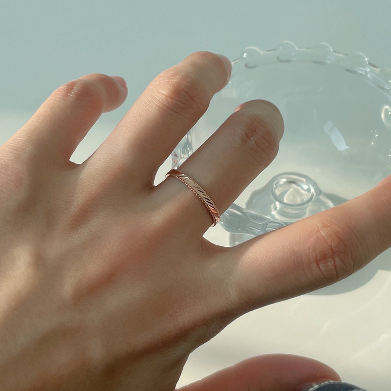 [아몬즈 단독]14k 18k Double slash ring | 318,240원 | 아몬즈 주얼리