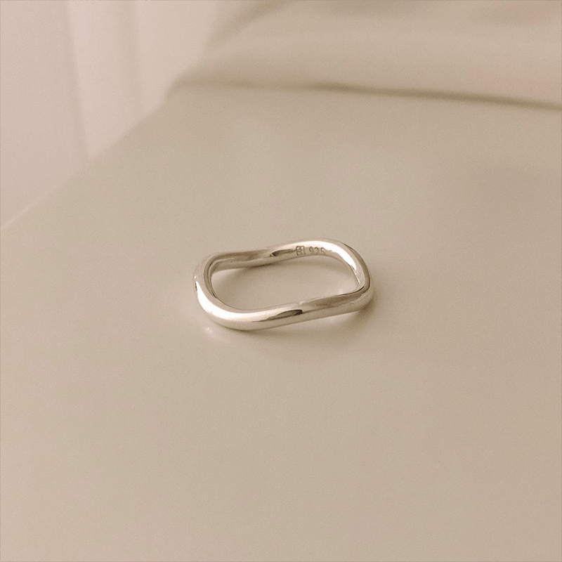 [아몬즈] Slim wave ring | 상품후기
