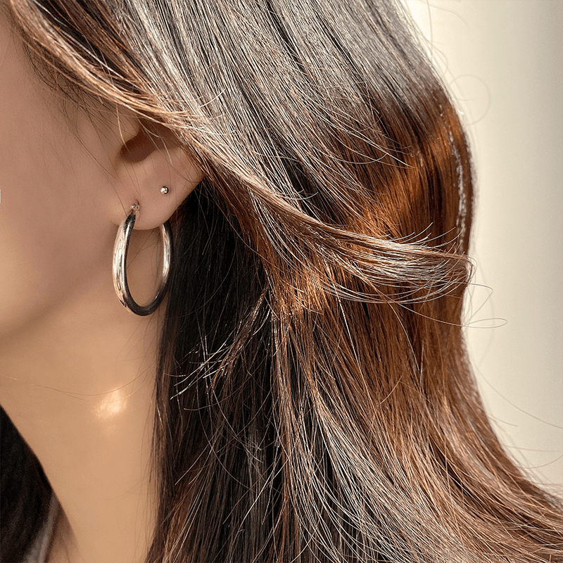 Basic hoop earring (2colors) | 40,000원 | 아몬즈 주얼리