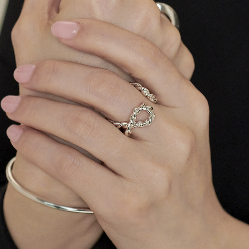 rope OP ring (실버925) | 83,000원 | 아몬즈 주얼리