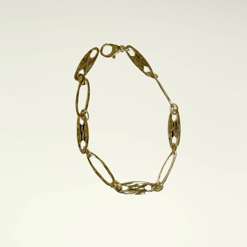 14k UGLY LINK CHAIN B 어글리 텍스쳐 링크 체인 팔찌 | 690,000원 | 아몬즈 주얼리