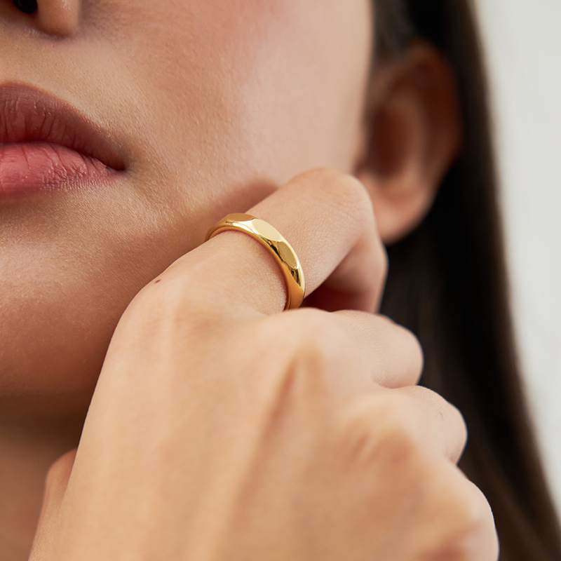 [각인] Oval Surface Ring | 109,000원 | 아몬즈 주얼리