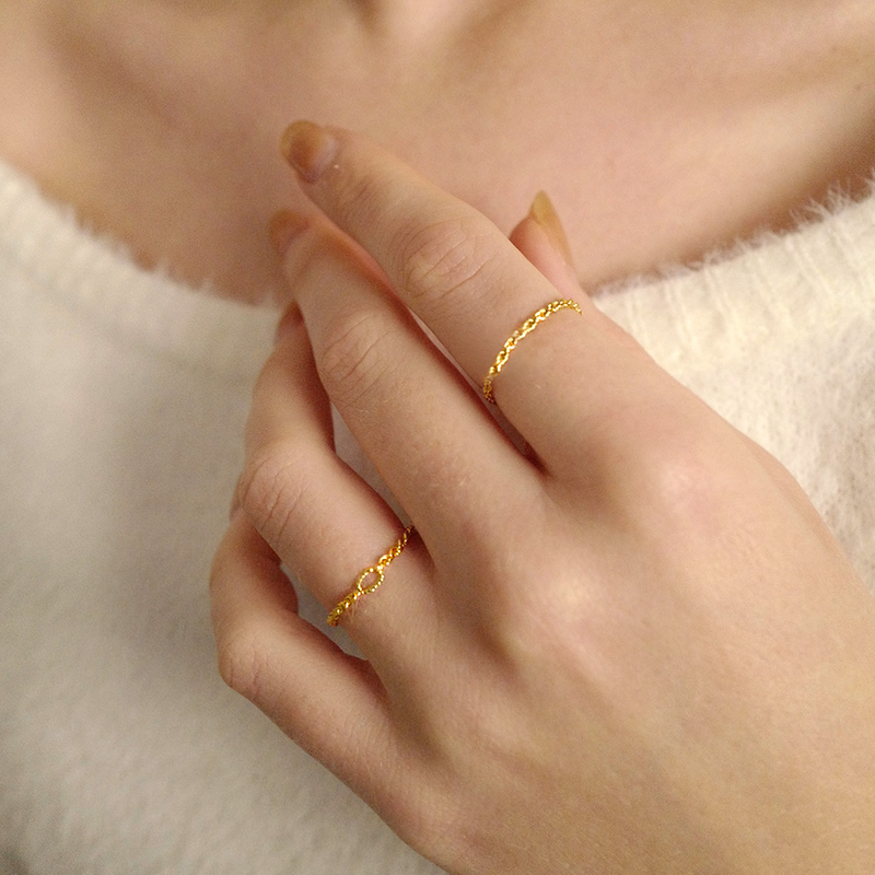 [아몬즈] pretzel chain ring | 상품후기