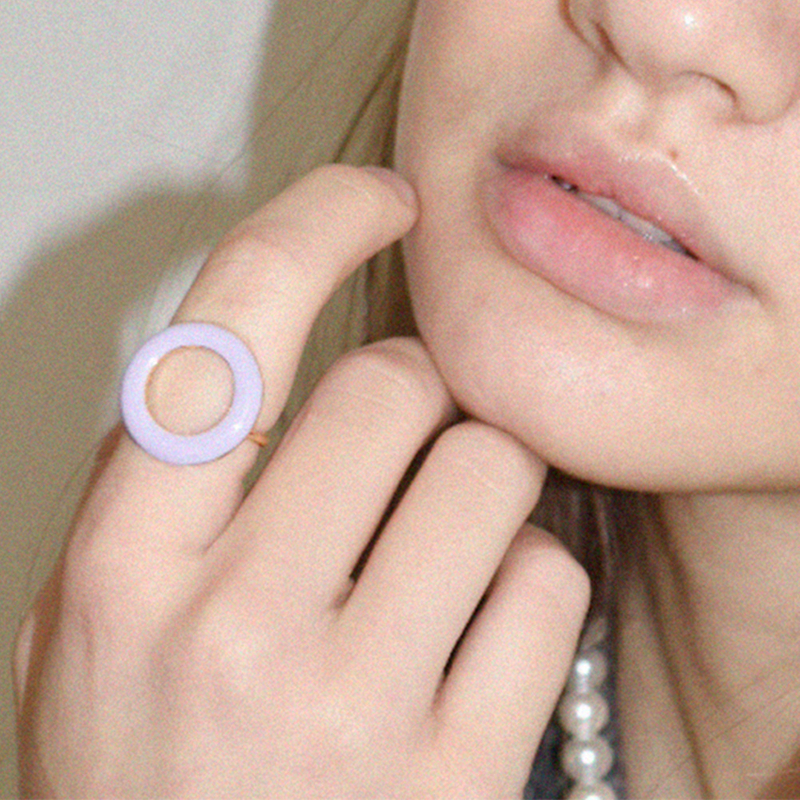 Dear POP Ring (LAVENDER) 볼드 반지 | 29,000원 | 아몬즈 주얼리