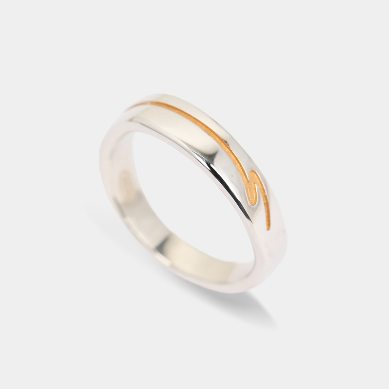 Heart gold line ring S (925 silver) | 78,000원 | 아몬즈 주얼리
