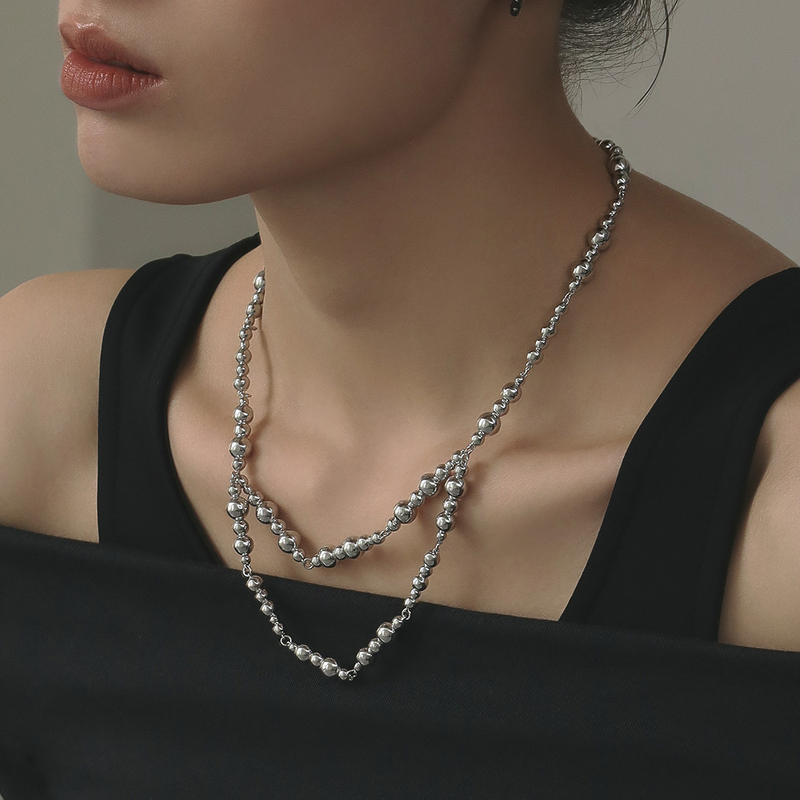 PEARL BEADING NECKLACE 펄 비딩 목걸이 | 349,200원 | 아몬즈 주얼리