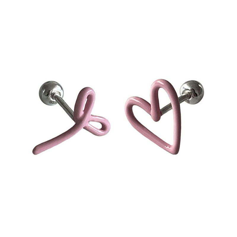 Pastel doodle piercing (Baby pink) | 19,000원 | 아몬즈 주얼리